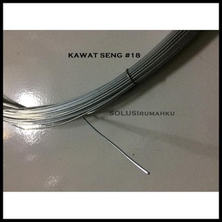 KAWAT SENG GALVANIS BWG 8 DIAMETER 4 MM PER 1 KG / KAWAT TALI LICIN HOT ...