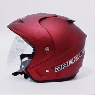 Helm Motor Helem Half Face Dewasa SNI tipe Dakkar helm cowok cewek ...
