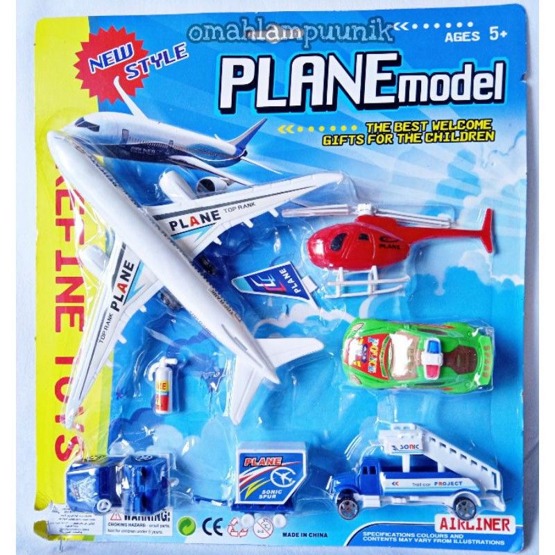 Jual Mainan Anak Edukasi Mainan Pesawat Pullback PLANE MODEL Lengkap ...