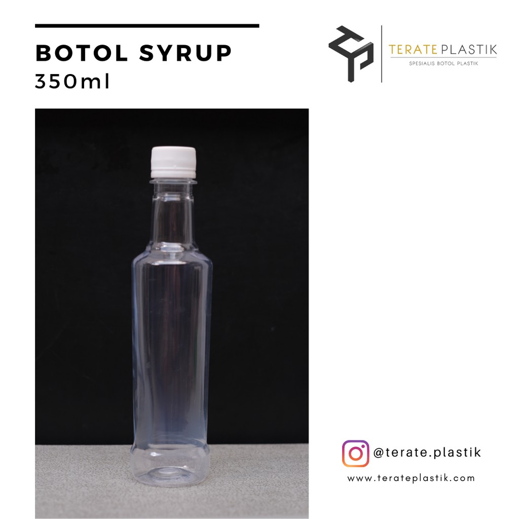 Jual Per 20 pcs, Botol Sirup / Sirop / Syrup 350ml | Terate Plastik ...