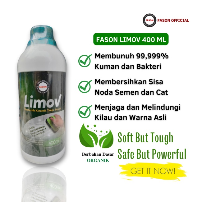 Jual Fason Limov Pembersih Noda Semen dan Cat Tembok 400ml | Shopee ...