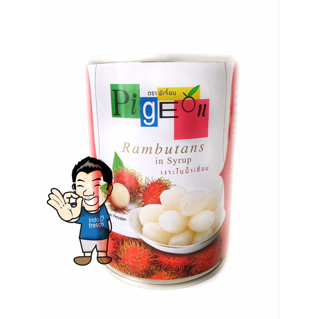 Jual Pigeon Rambutans in Syrup Canned- Rambutan Kaleng 565g | Shopee ...