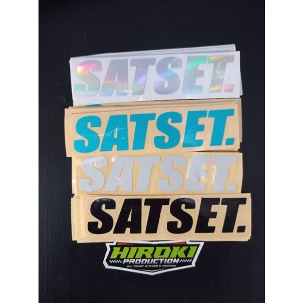 Jual Sticker SATSET cutting | Shopee Indonesia