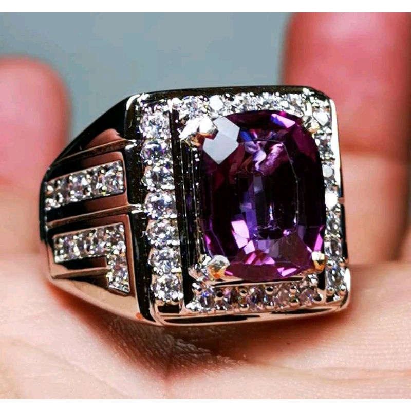 Jual CINCIN PERMATA ALEXANDRITE CHRYSOBERYL DENGAN MEMO LAB GEMSTONE ...