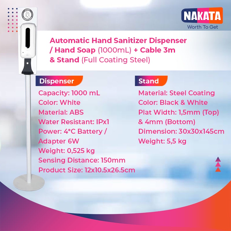 Jual DISPENSER OTOMATIS HAND SANITIZER HAND SOAP 1000ML / AUTOMATIC ...