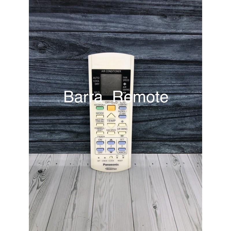 Jual REMOTE AC PANASONIC INVERTER ECONAVI AUTO COMFORT ORIGINAL ASLI ...