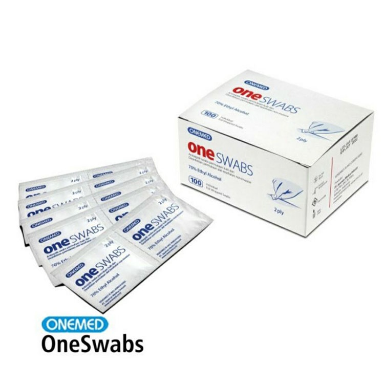 Jual One Swab Alkohol / Tissue Alkohol Swab Box 100pc | Shopee Indonesia