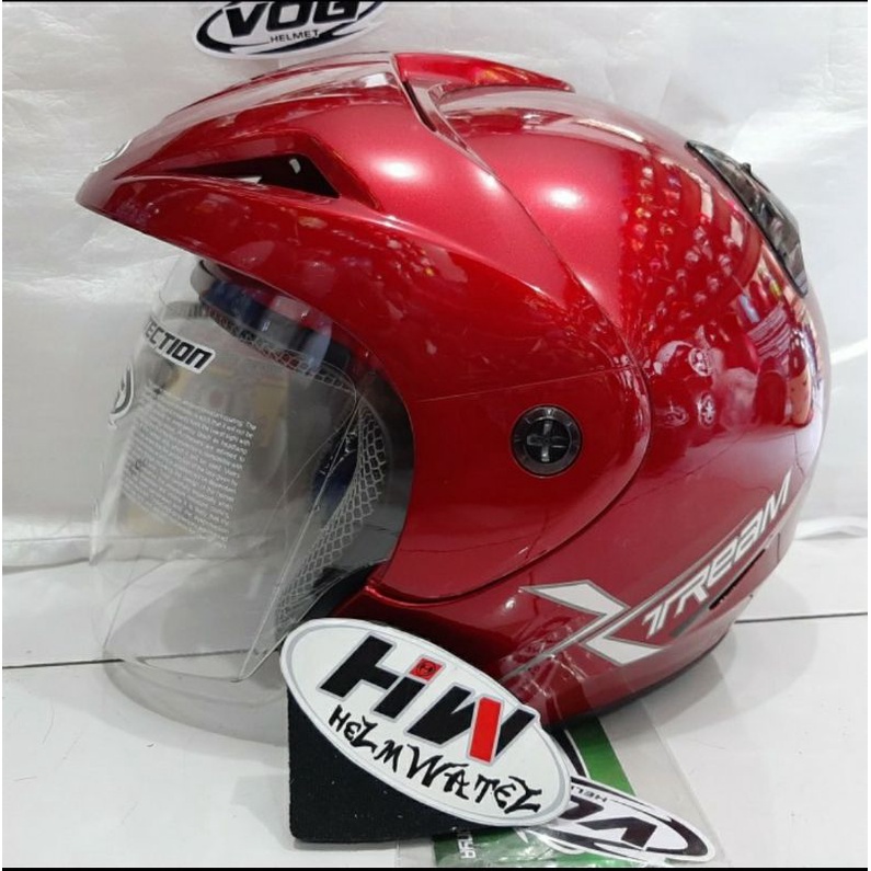 Jual HELM VOG XTREAM SOLID MARRON | Shopee Indonesia