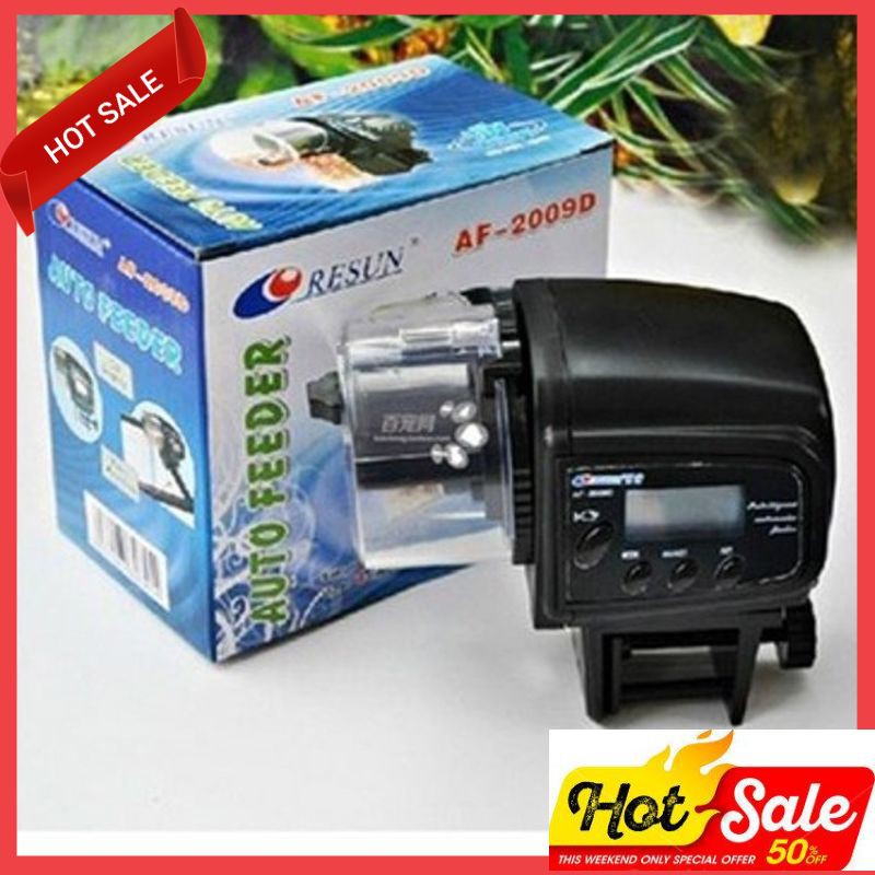 Jual MESIN PAKAN IKAN Alat Pakan Ikan Otomatis RESUN AUTO FEEDER AF-2009D FISH FOOD TIMER ...