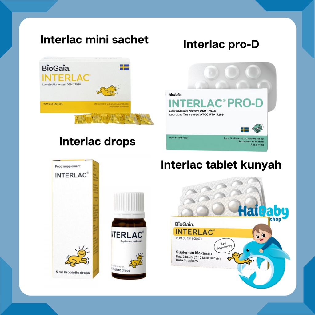 Jual INTERLAC PROBIOTIK MINI PACK SACHET / INTERLAC PROBIOTIK TABLET ...