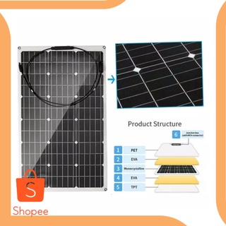 Jual Promo onderdil PANEL SURYA 12 volt 100 watt peak SOLAR CELL ...