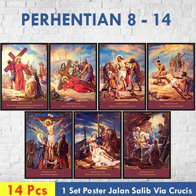 Jual POSTER/GAMBAR SET JALAN SALIB 1 30X45CM | Shopee Indonesia