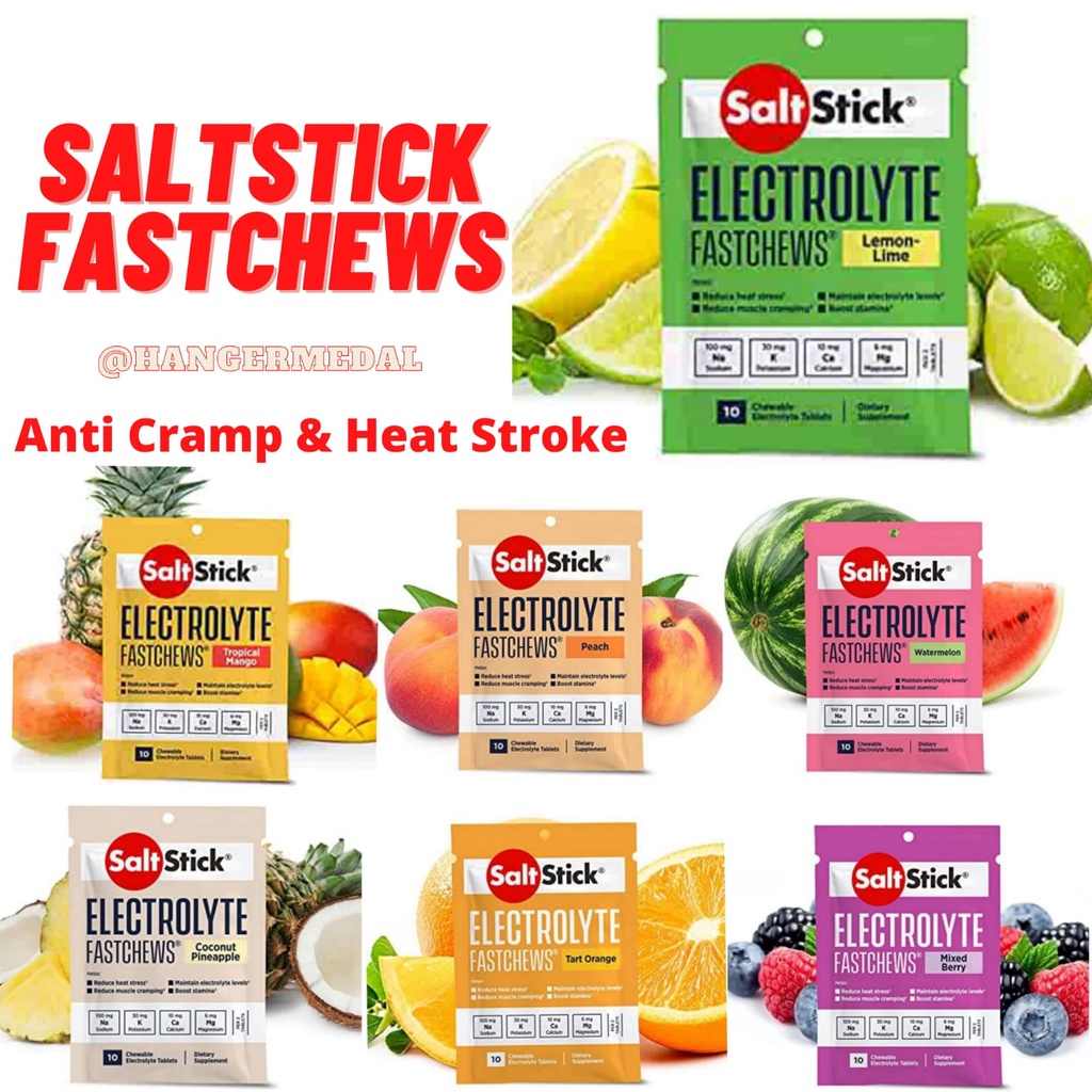 Jual SALTSTICK FASTCHEWS SACHET ISI 10 TABLET | Shopee Indonesia
