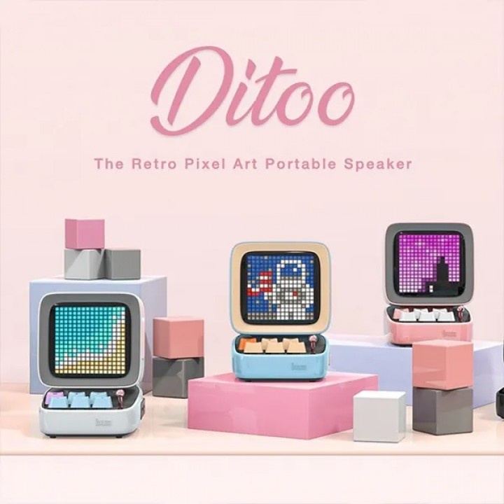 Jual PS6001 DIVOOM DITOO-PLUS - Bluetooth Speaker Retro Pixel Art LED ...