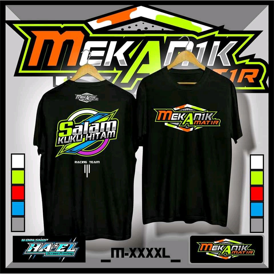 Jual KAOS RACING KAOS MEKANIK AMATIR SABLON PLASTISOL PREMIUM MURAH ...