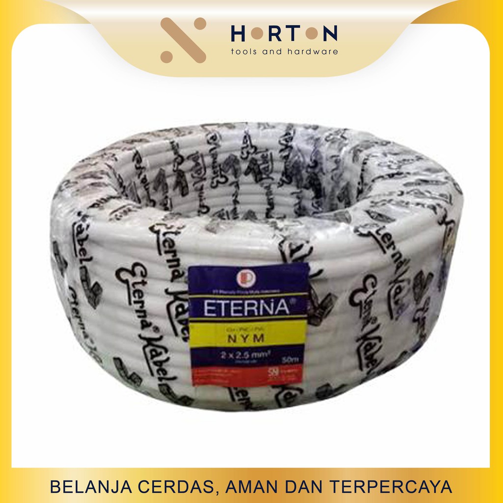 Jual Kabel Listrik ETERNA NYM 2 x 2.5 Meteran / NYM 2x2.5 Ecer Per Meter Indonesia|Shopee Indonesia