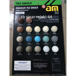Jual AM 50 / AM50 Semen Mortar Warna Pengisi Nat Keramik [Premium Tile ...