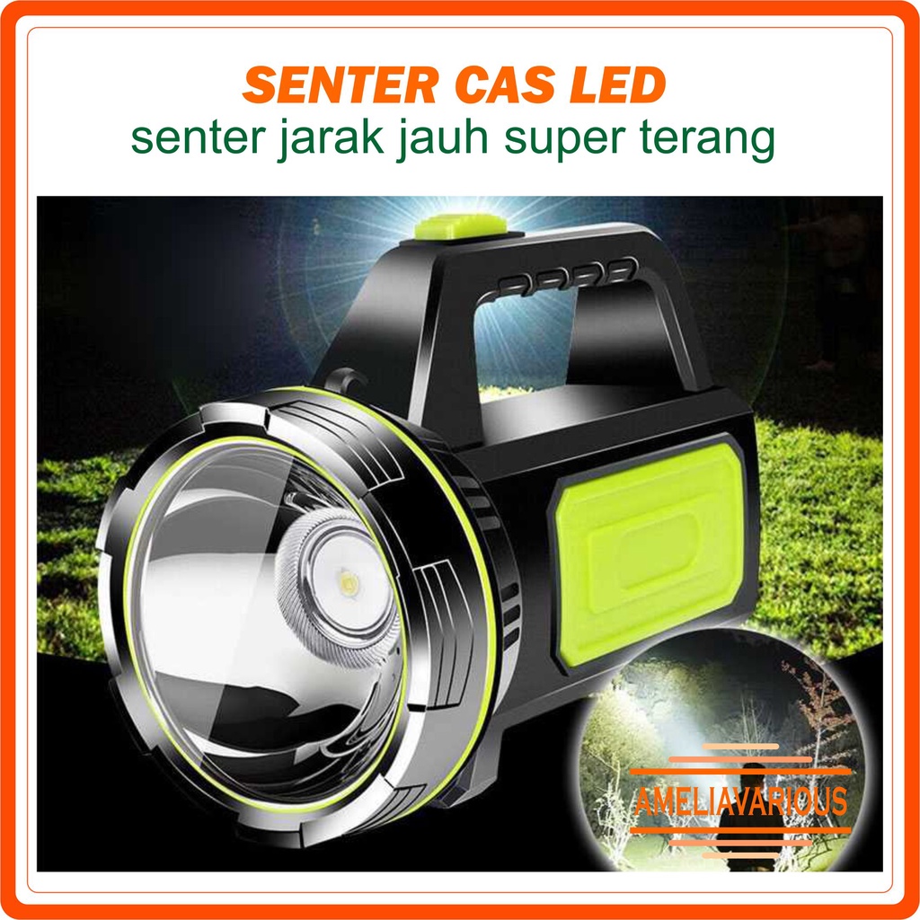 Jual Lampu Senter LED ZANCAKA Besar Super Terang Bright Rechargeable ...