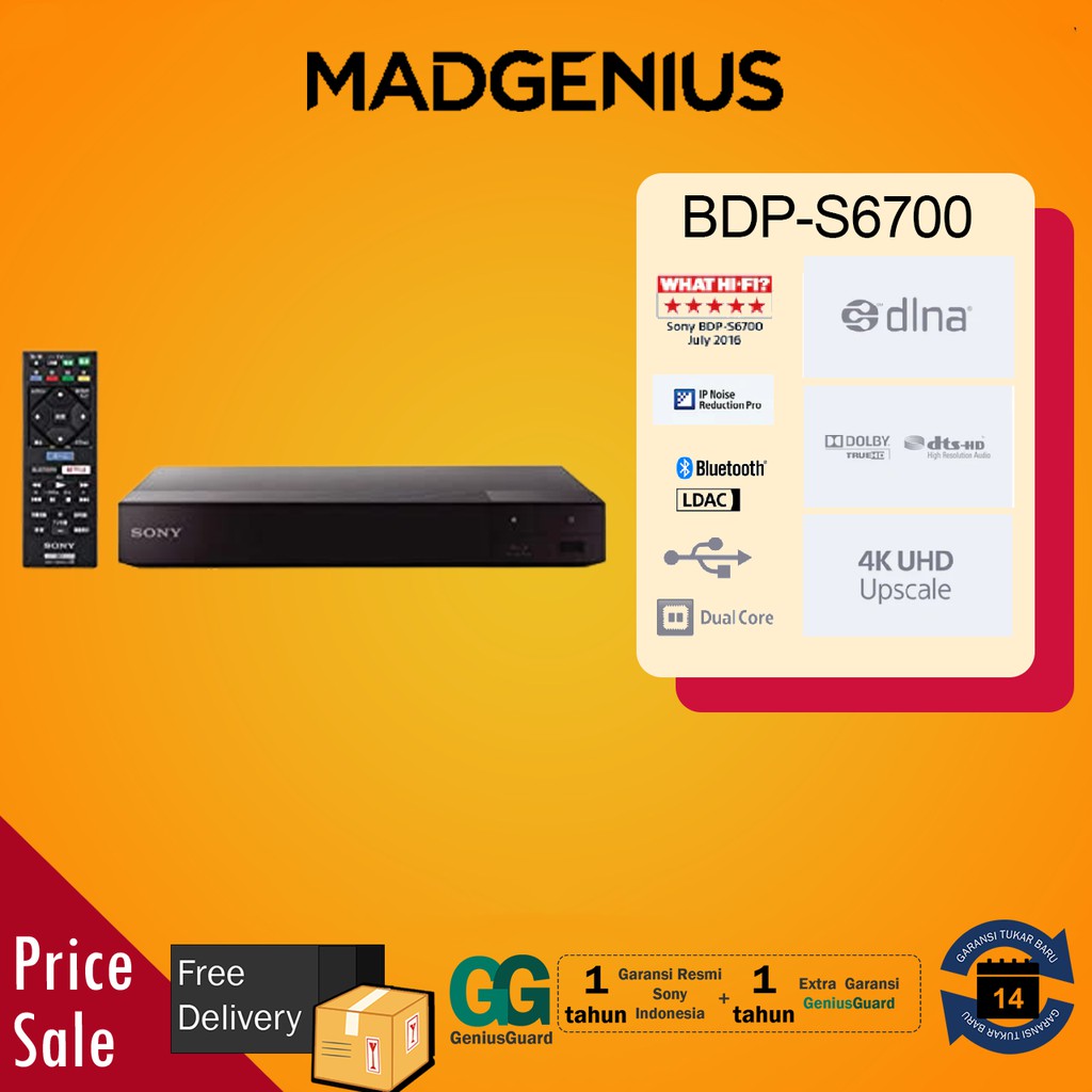 Jual Sony Original BDP-S6700 / BDP S6700 Black 4K-Upscaling Blu-ray 3D ...