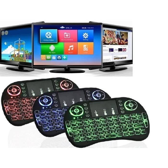 Jual Wireless Mini Keyboard dan Touchpad untuk Android TV Box RGB ...