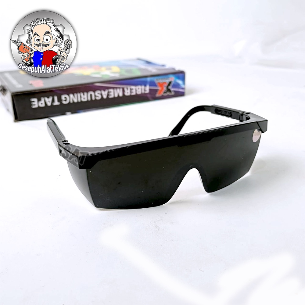 Jual Kacamata Safety UV Black / Kacamata Las Safety / Kacamata Las Hitam / Kacamata Safety ...