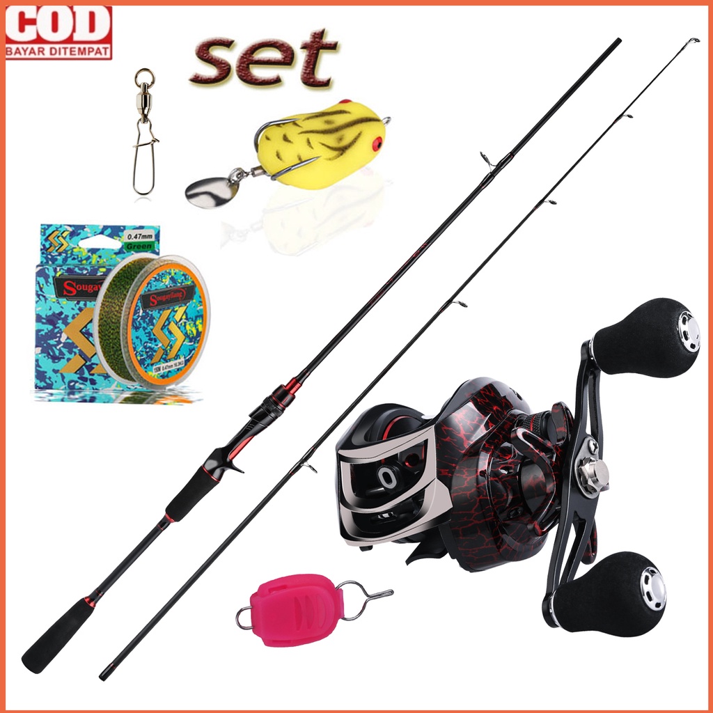 Jual Set Pancing 1 pancing 1,8 m 1 mesin memancing 1 umpan memancing 1 ...