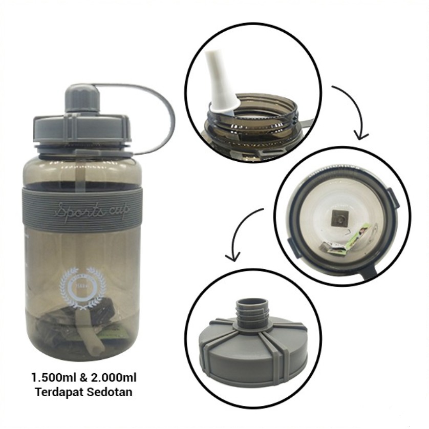 Jual Botol Minum Sports Cup Jumbo - Botol Minum Olahraga 1 - 2 Liter ...