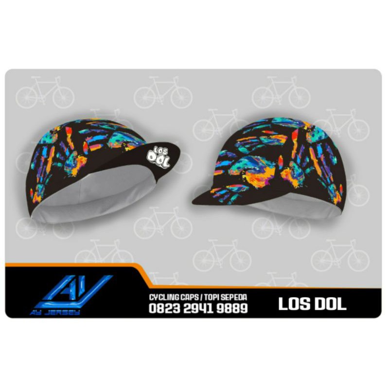CYCLING CAP LOS DOL (TOPI SEPEDA) | Shopee Indonesia