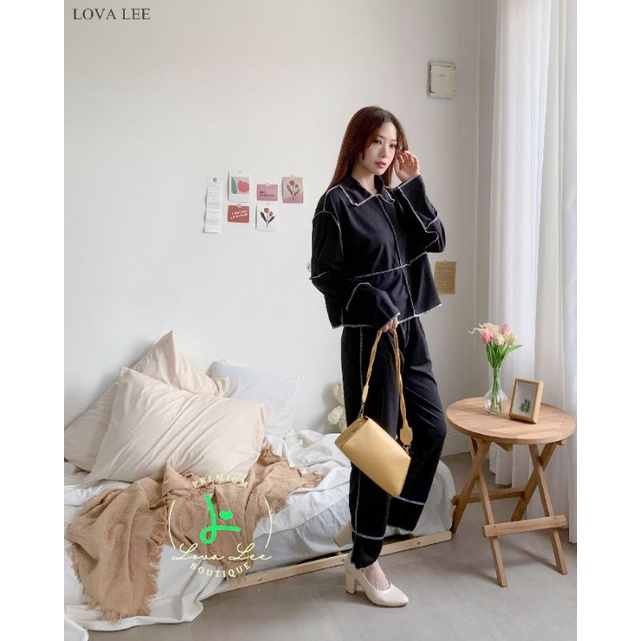 Jual OneSet Korean Black Oversize | Shopee Indonesia