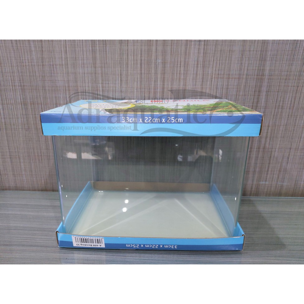 Jual AQUARIUM SUPER CLEAR TANK UK 30X18X20 CM 18 LTR AKUARIUM BENDING KACA KANDILA IGLASS ...