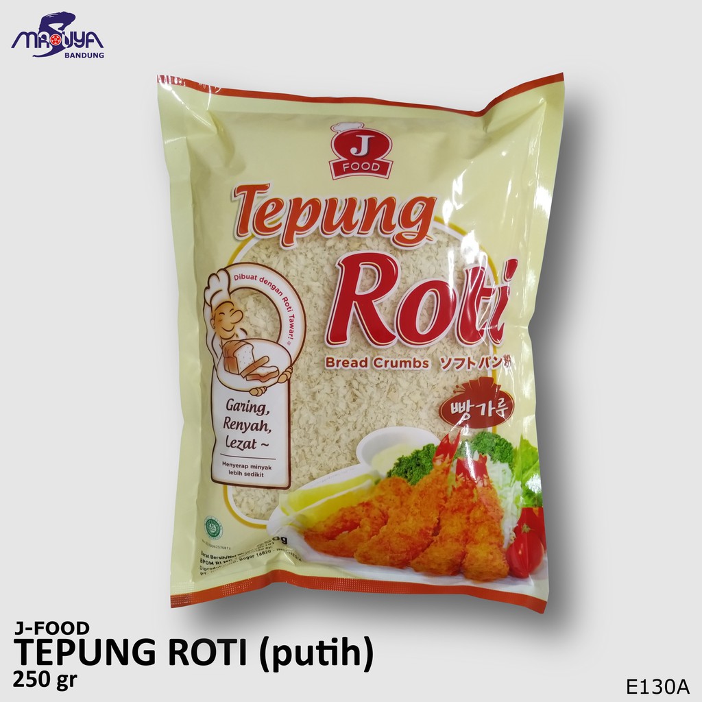 Jual Panko Tepung Roti Bread Crumb Putih JFood 250gr | Shopee Indonesia
