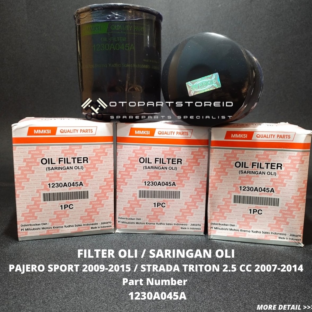 Jual FILTER OLI / SARINGAN OLI PAJERO SPORT / STRADA TRITON 2.5 ...