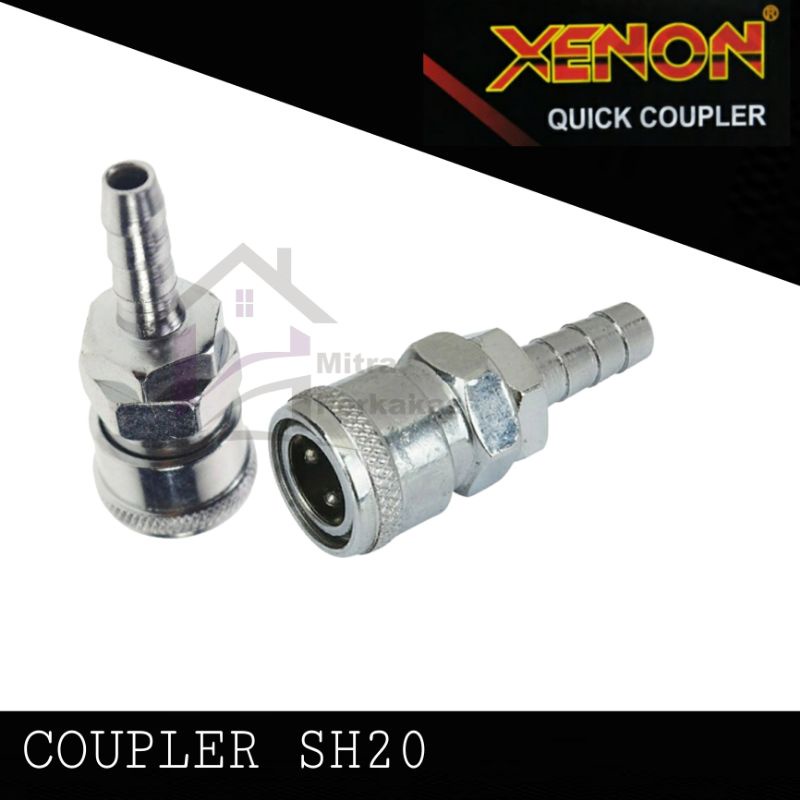 Jual Coupler SH Sambungan Selang Angin Kompresor SH20 | Shopee Indonesia