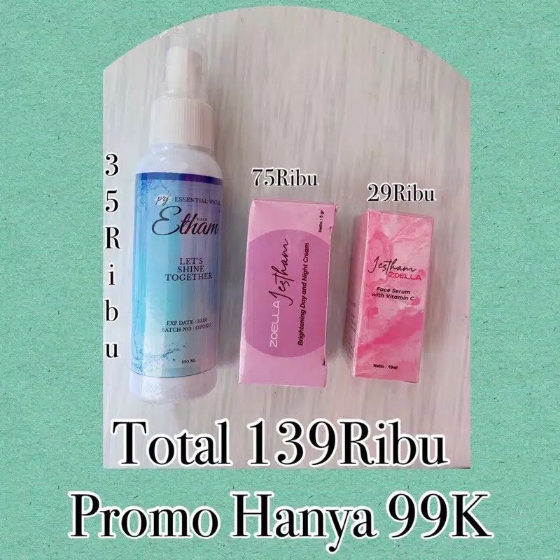 Jual OBRAL !! PAKET LIGHTENING JESTHAM (SERUM. CREAM . ESSENTIAL ...