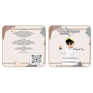 Jual cetak PRINT undangan sunat 005 US143X305T&J107 free plastik tambah ...