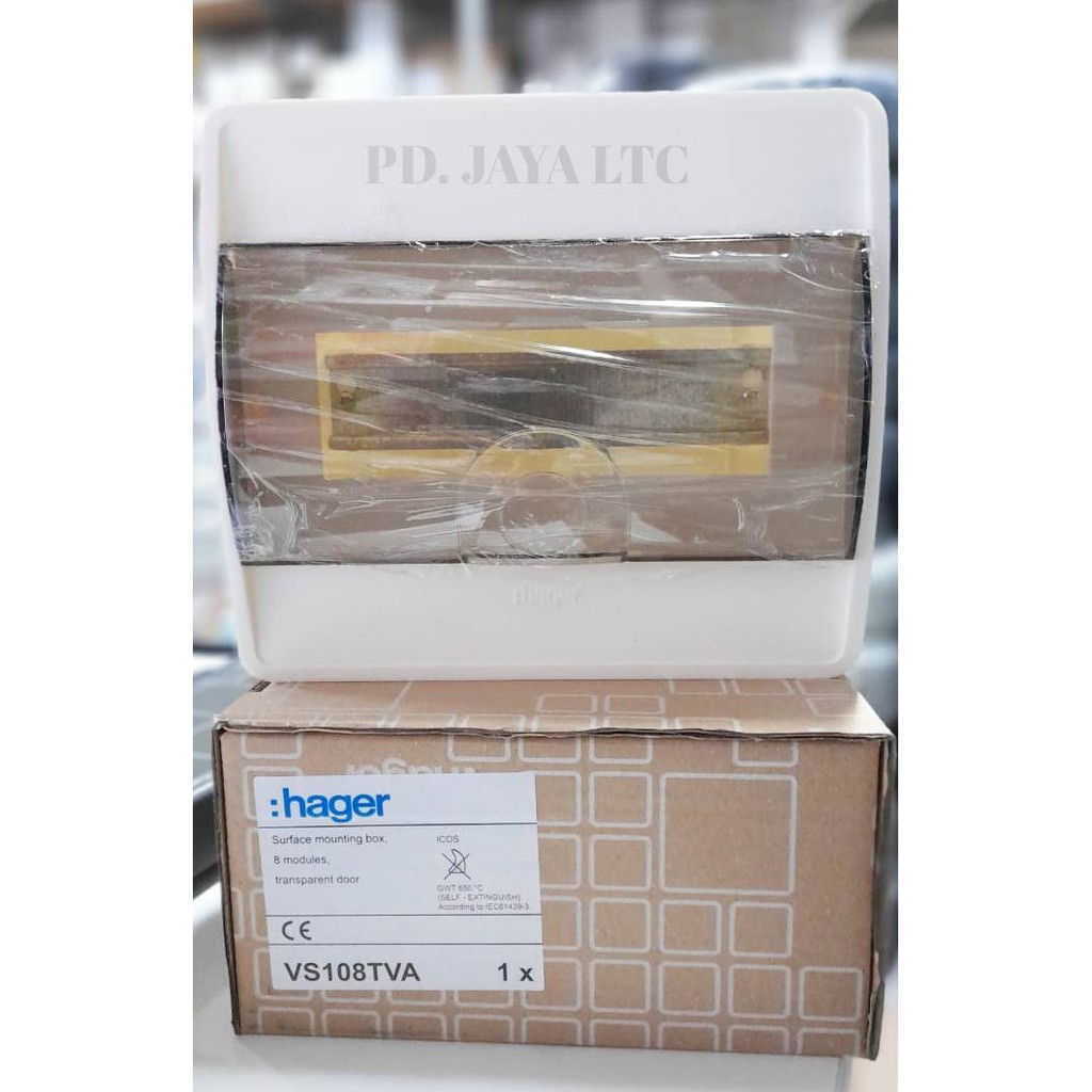 Jual Hager Box Mcb Outbow VS108TVA - Kotak MCB 8 Modul Transparan ...