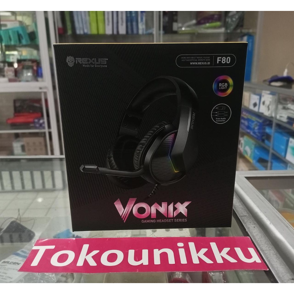 Jual Rexus Gaming Headset Vonix F80 | Shopee Indonesia