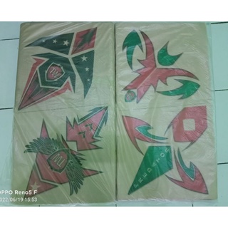 Jual kertas layangan sablon 2 warna mainan tradisional layang layang ...
