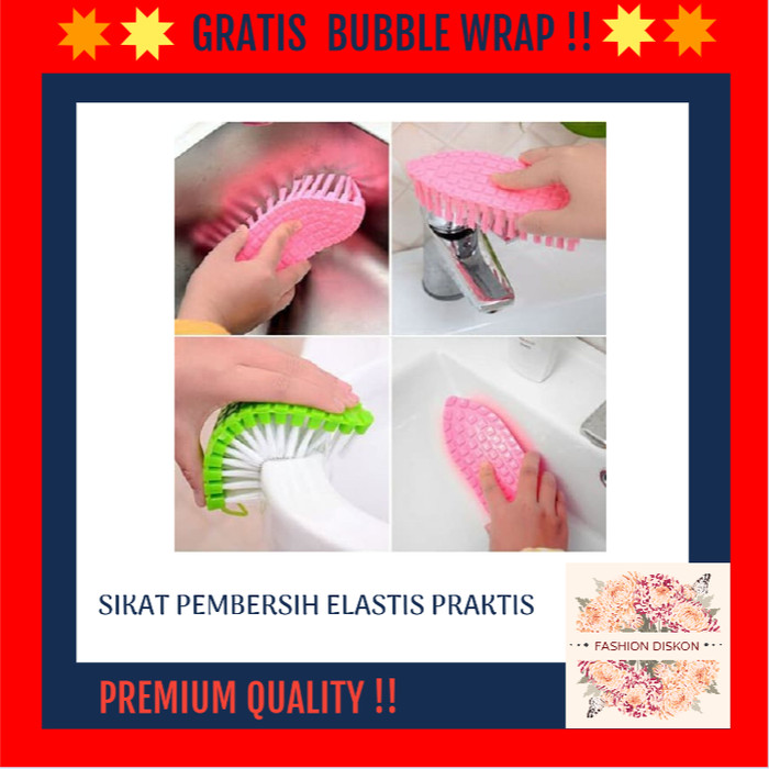 Jual SIKAT WC KAMAR MANDI PEMBERSIH KLOSET ELASTIS / CLOSET BRUSH BENGKOK | Shopee Indonesia