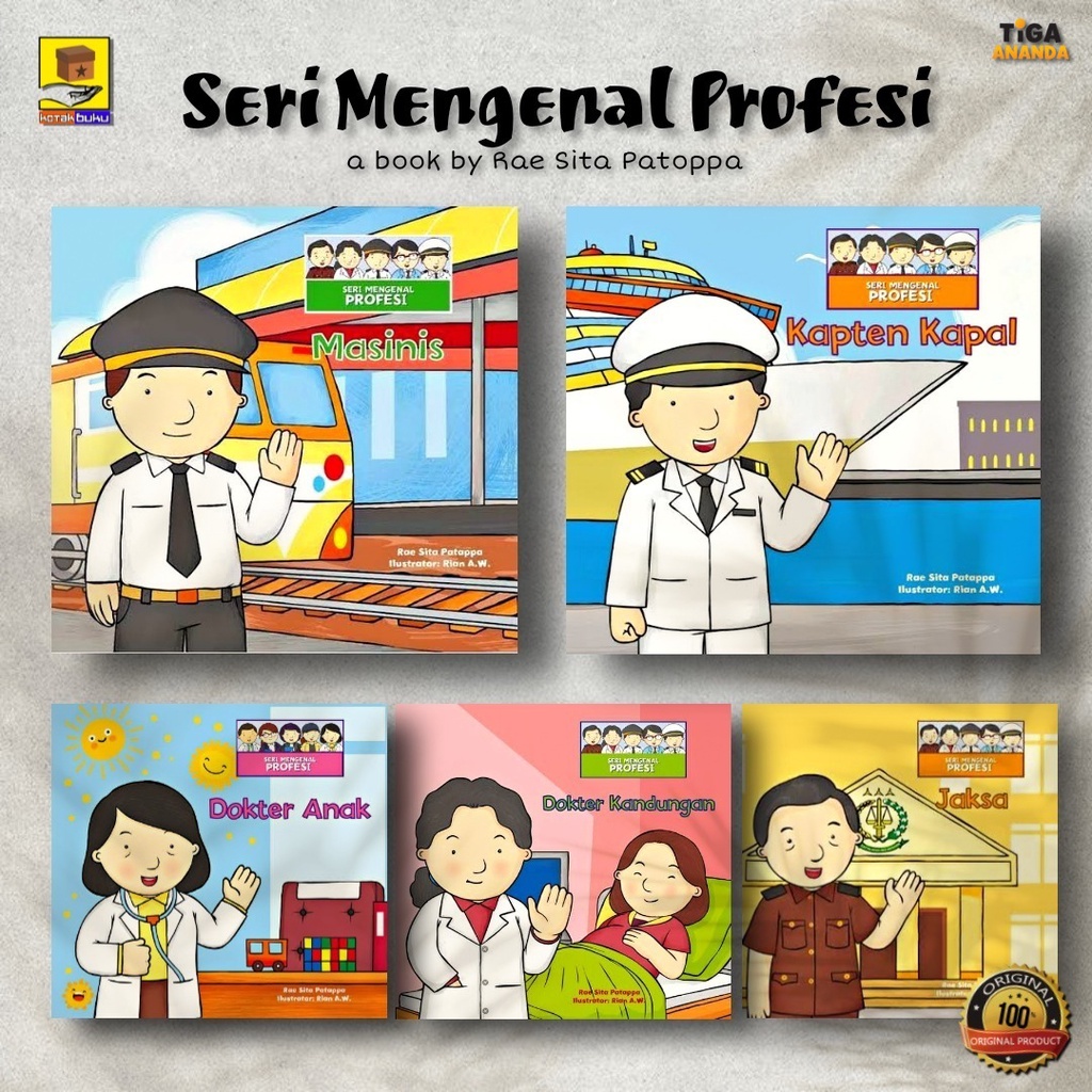 Jual Buku Anak / Seri Mengenal Profesi Dokter Masinis / Cerita Anak ...