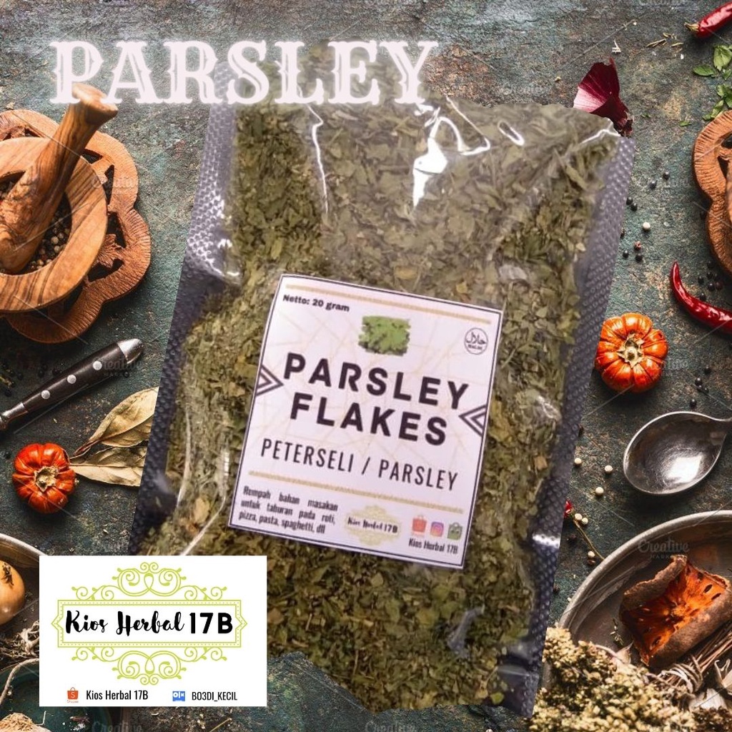 Jual Parsley Flakes / Peterseli kering / parsley kering Indonesia ...