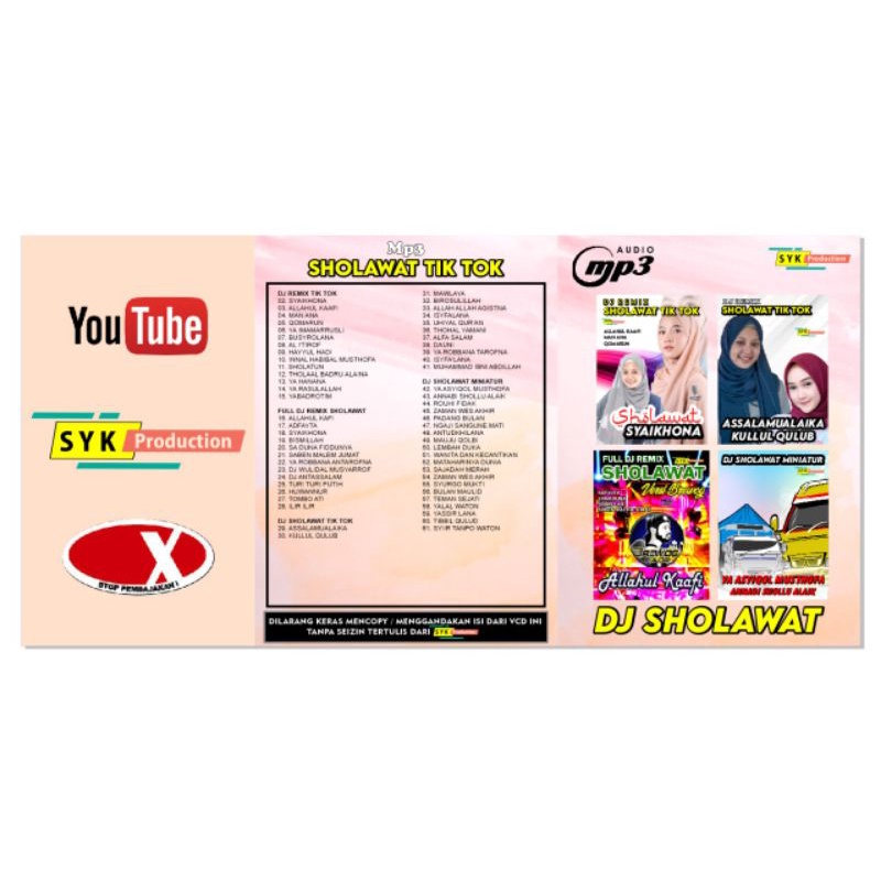 Jual KASET VCD LAGU MP3 SHOLAWAT TIK TOK | Shopee Indonesia