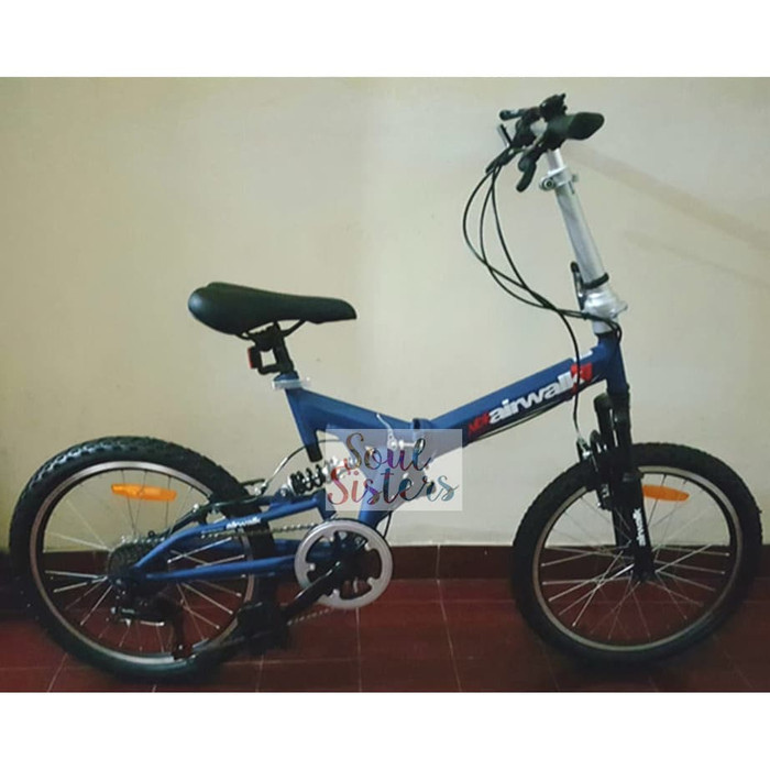 Jual SEPEDA / SEPEDAH LIPAT SUSPENSION SUSPENSI SHOCK 20 INCI - BIRU ...