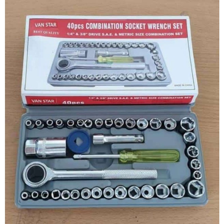 Jual KUNCI SHOCK Set 40 Ukuran Engkol / Kunci Sok / Kunci Pas Wrench Vanstar Aiwa Grosir Murah ...