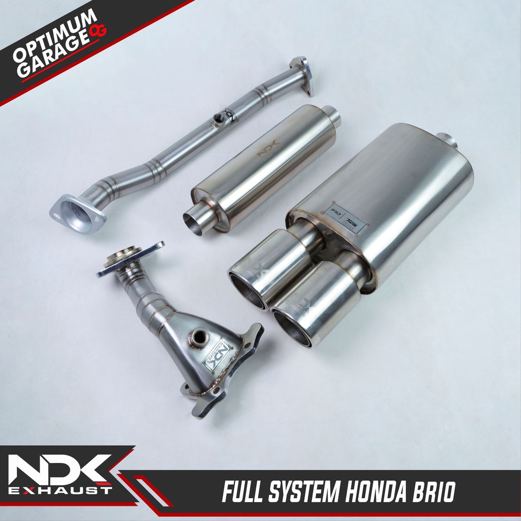 Jual FULL SISTEM KNALPOT MOBIL NDK EXHAUST MUFFLER PRO TWIN RESONATOR DRAG DOWNPIPE FRONTPIPE ...