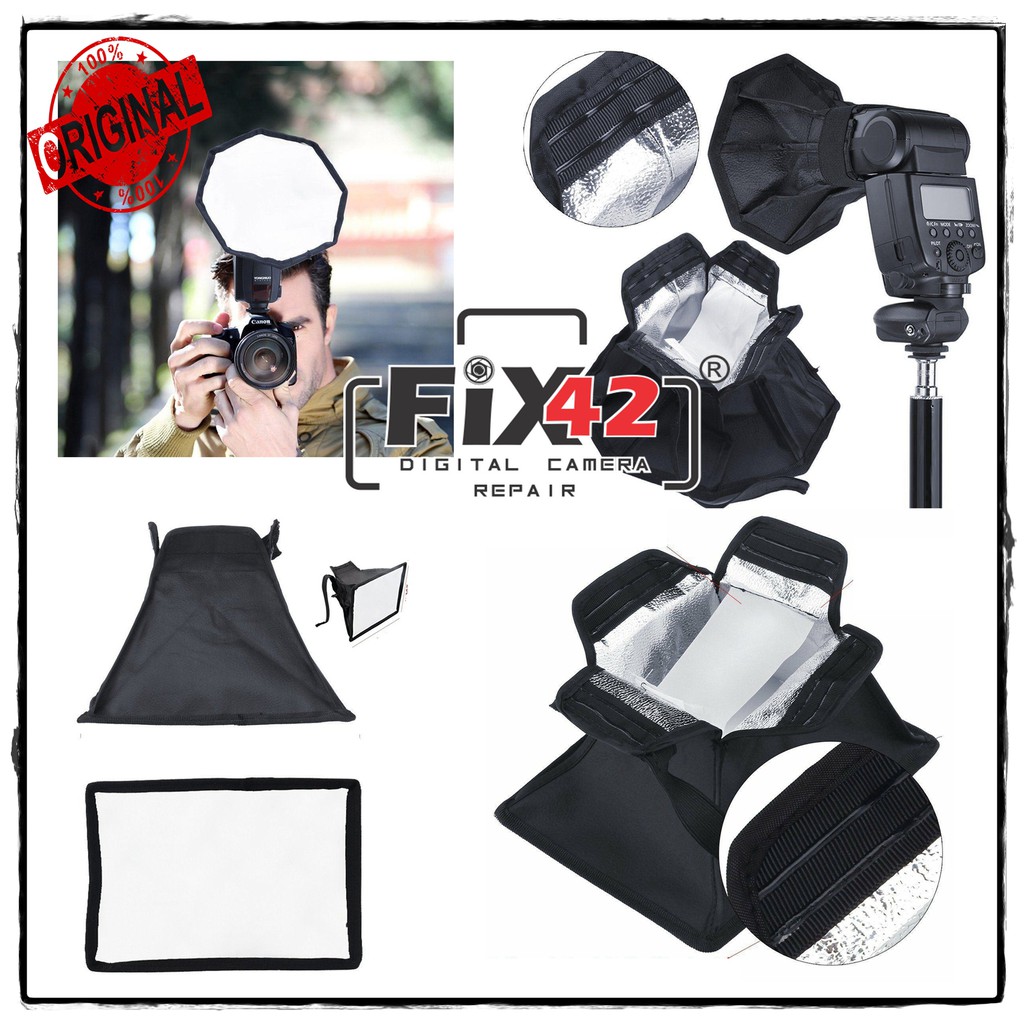 Jual Diffuser Flash Softbox Universal Portable Speedlight Camera ...