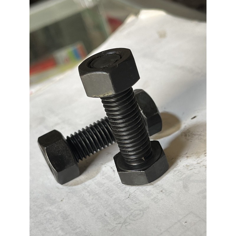 Jual BAUT MUR BAJA M12 x 40 x 1.75 - BAUT MUR BAJA KUNCI 19 PANJANG 4 CM GRADE 8.8 DRAT KASAR ...