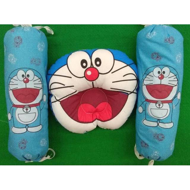 Jual Bantal guling Vira 1501 doraemon sapi cow set bantal lubang peyang ...