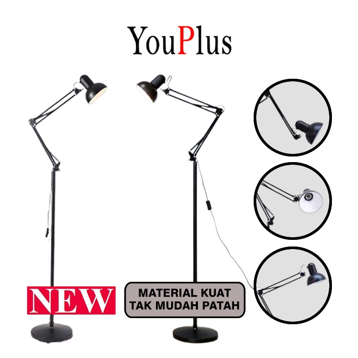Jual YOUPLUS LAMPU STAND / Lampu Belajar Stand (Berdiri) Arsitek ...
