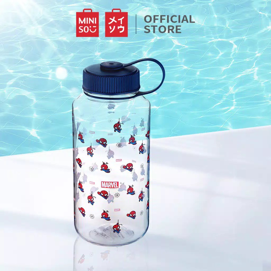 MINISO X MARVEL! 4WRN. MARVEL PLASTIC WATER BOTTLE 1150ml. Botol minum ...